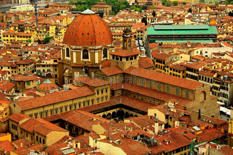 Fiorence view stock image. Image of dome, cathedral, church - 44636545