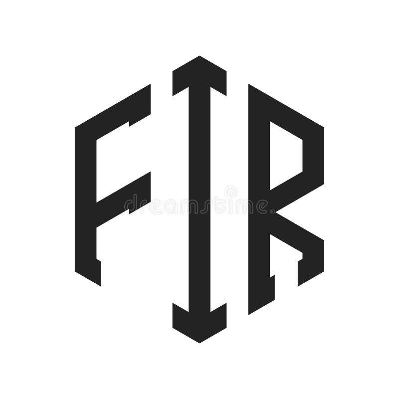 FIR Logo Design. Initial Letter FIR Monogram Logo Using Hexagon Shape ...