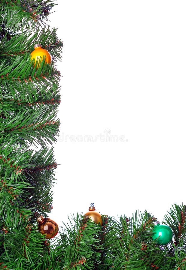 Fir-tree Branches a Corner with Toys Stock Image - Image of branch ...