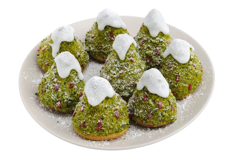 Fir Tree Cake stock image. Image of sugar, isolated, bakery - 12273043