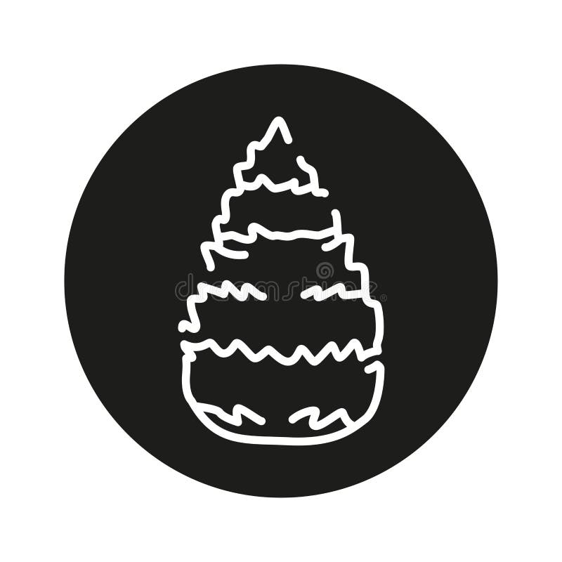 Fir Tree Color Line Icon. Pictogram for Web Page Stock Vector ...