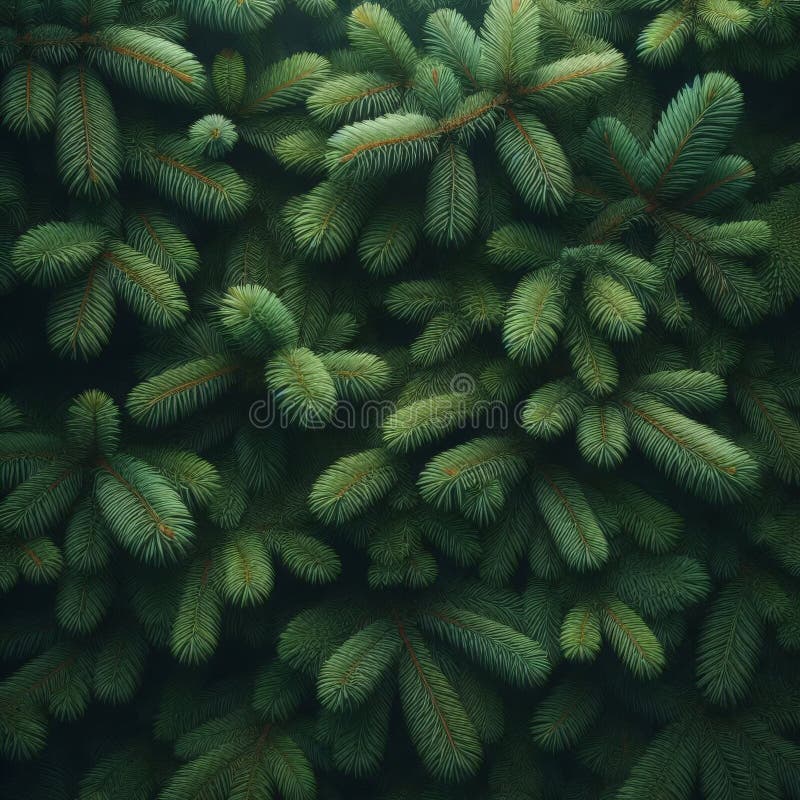 Fir Tree Pattern Background Design Stock Illustration - Illustration of ...