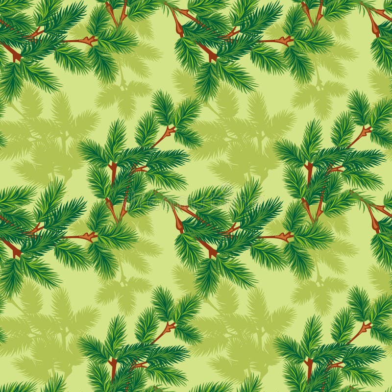 Fir tree pattern stock vector. Illustration of pattern - 43302124