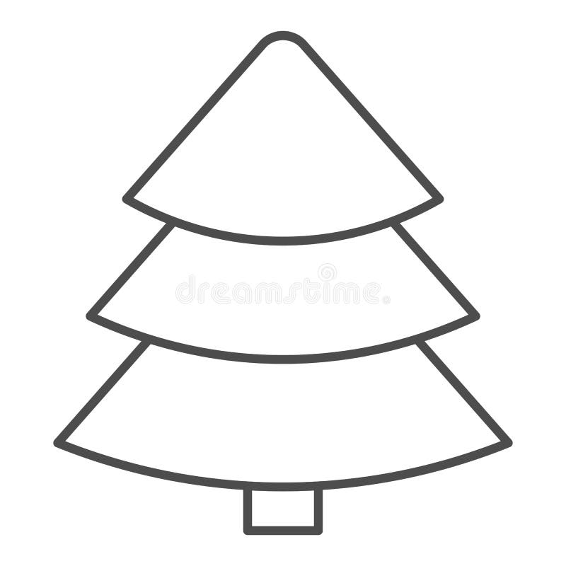 Modern Fir Tree Outline Stock Illustrations – 2,526 Modern Fir Tree ...