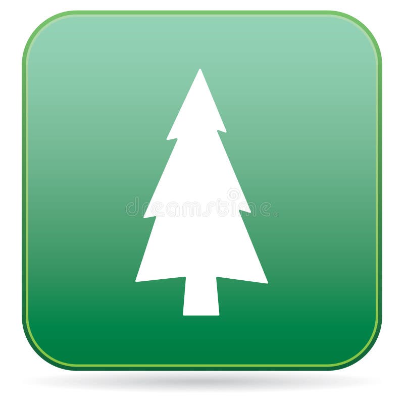 Fir Trees icon stock vector. Illustration of evergreen - 123556480