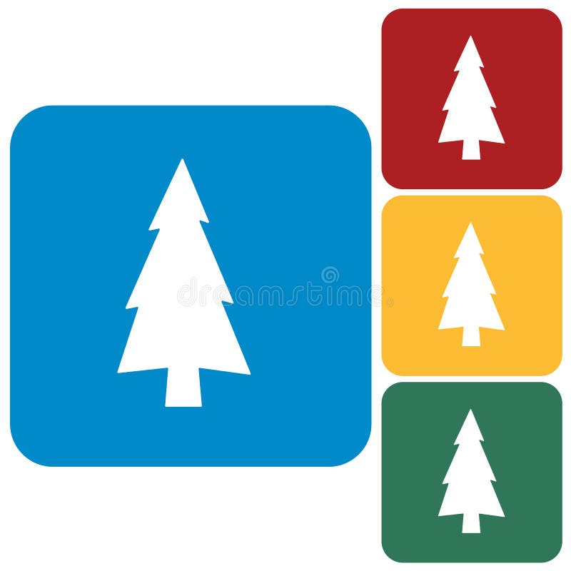 Fir Trees icon stock vector. Illustration of plant, natural - 89186211