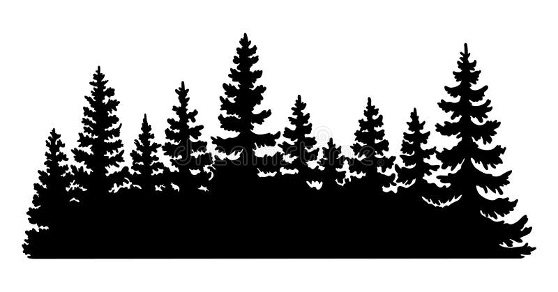 Treetops Silhouette Stock Illustrations – 65 Treetops Silhouette Stock ...