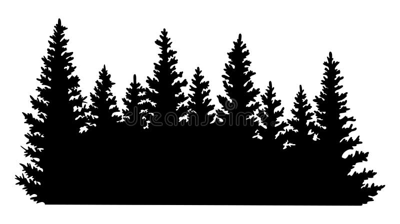 Treetops Silhouette Stock Illustrations – 65 Treetops Silhouette Stock ...