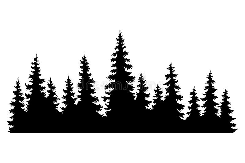 Treetops Silhouette Stock Illustrations – 65 Treetops Silhouette Stock ...
