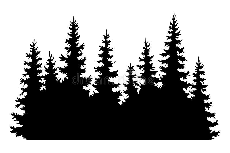 Treetops Silhouette Stock Illustrations – 65 Treetops Silhouette Stock ...