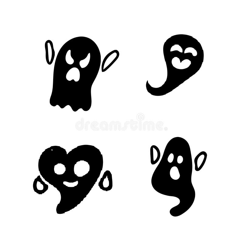 Halloween Little Ghost stock vector. Illustration of background - 154309325