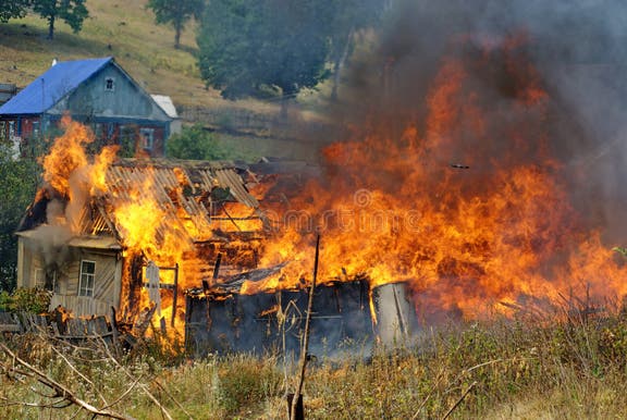 Fire stock photo. Image of premiums, house, fire, scorch - 16263804