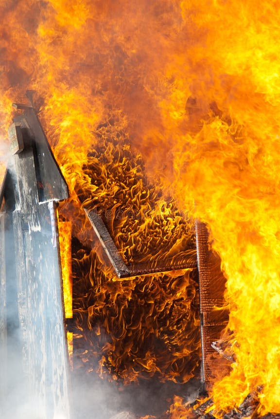 Fire stock image. Image of shack, orange, flames, burning - 17540645