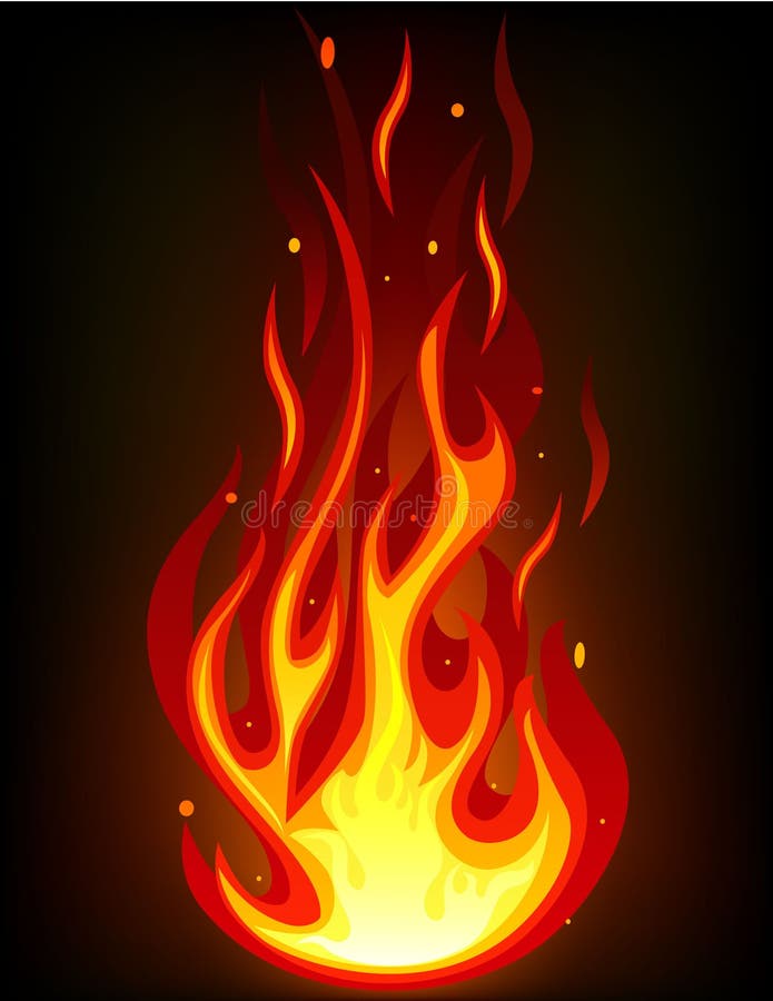 Fire stock vector. Illustration of conceptual, forest - 16895686