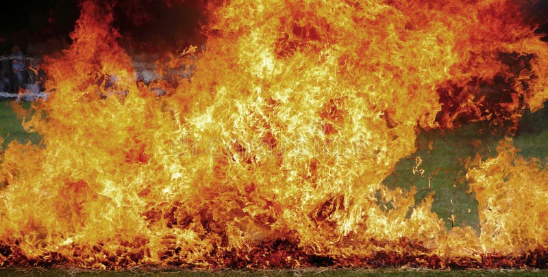 Explosion Fireball Isolated Fire Not Nuclear War Stock Image - Image of ...