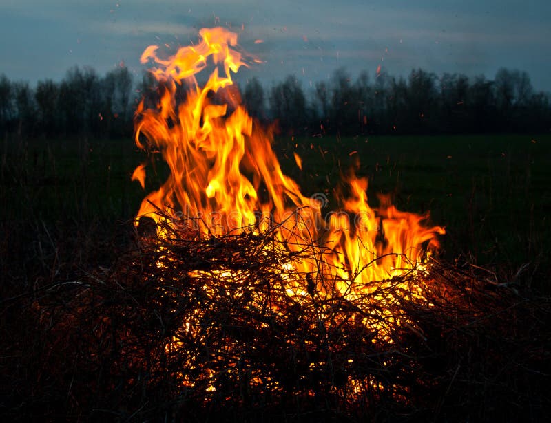 Midsummer fire stock photo. Image of fire, firewood, celebration - 357604