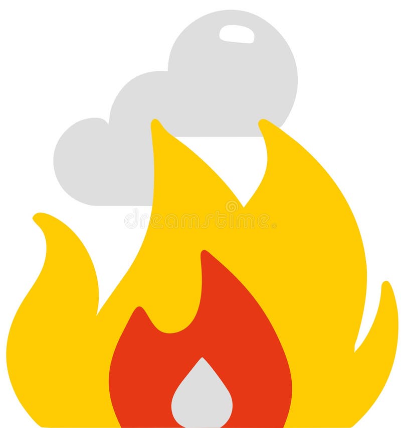 Vectorial image of a fire stock vector. Illustration of extintion ...