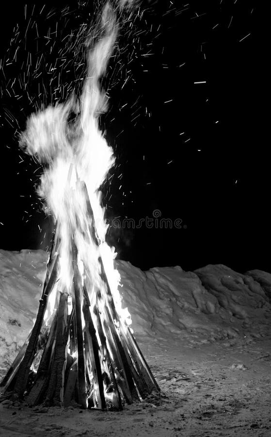Fire stock photo. Image of moving, wood, dark, winter - 3888634