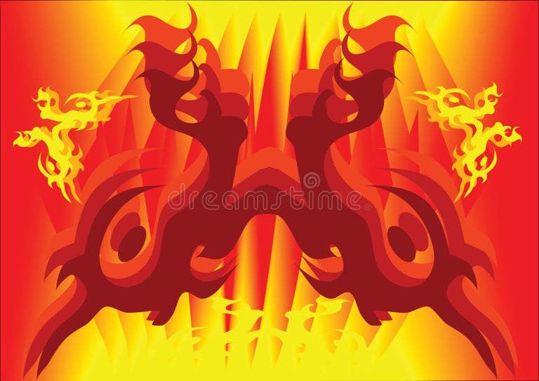 Black White Fire Scroll Stock Illustrations – 1,090 Black White Fire ...