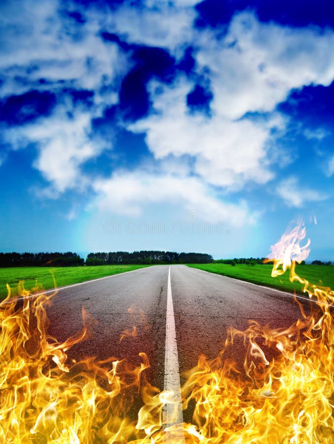 Burninging Road Stock Photos - Free & Royalty-Free Stock Photos from ...