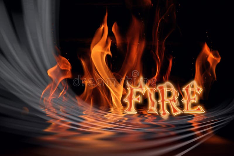 Fire word stock vector. Illustration of word, danger - 31148808