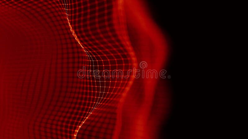 Fire Abstract Background Seamless Loop. Technology Background. Red ...