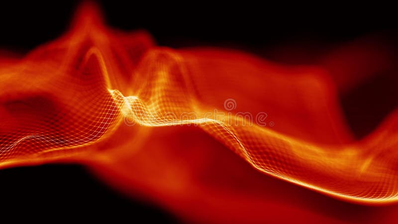 Fire Abstract Background Seamless Loop. Technology Background. Red ...