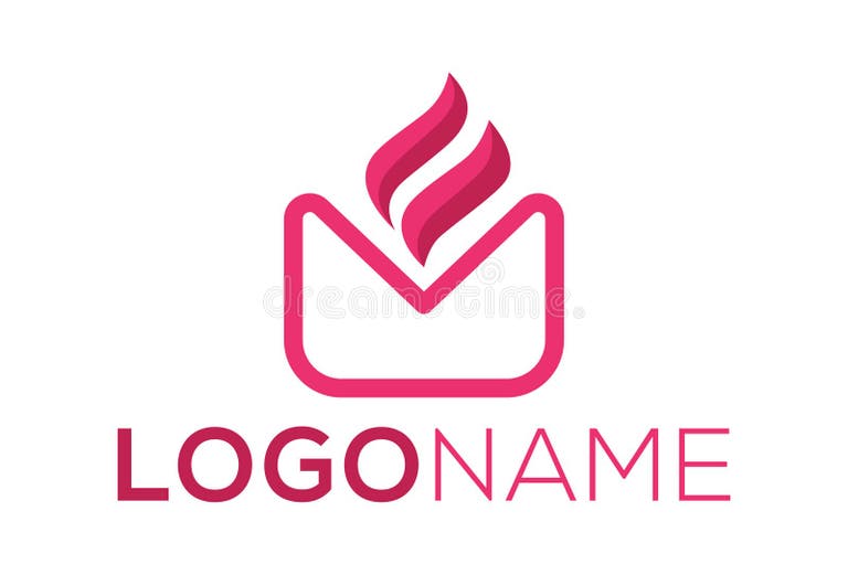 Fire Abstract Fast Fire Mail Logo Design Stock Vector - Illustration of ...