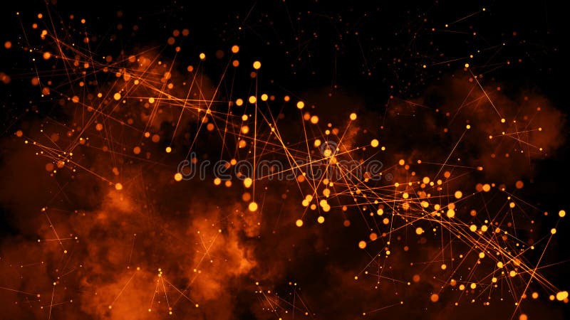 Fire Abstract Particle with Smoke Background. Mess Communication ...