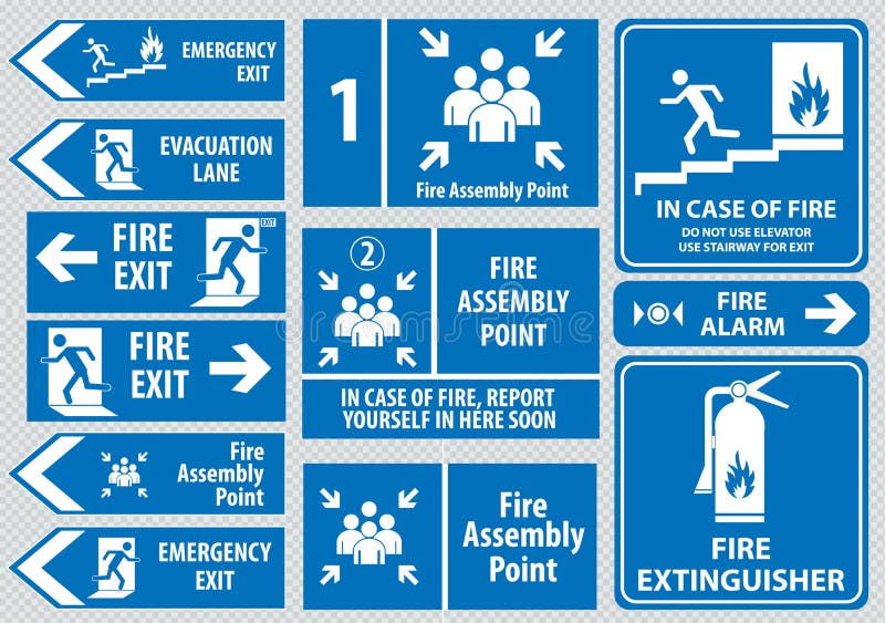 Fire Action Emergency Procedure (evacuation Procedure) Stock ...