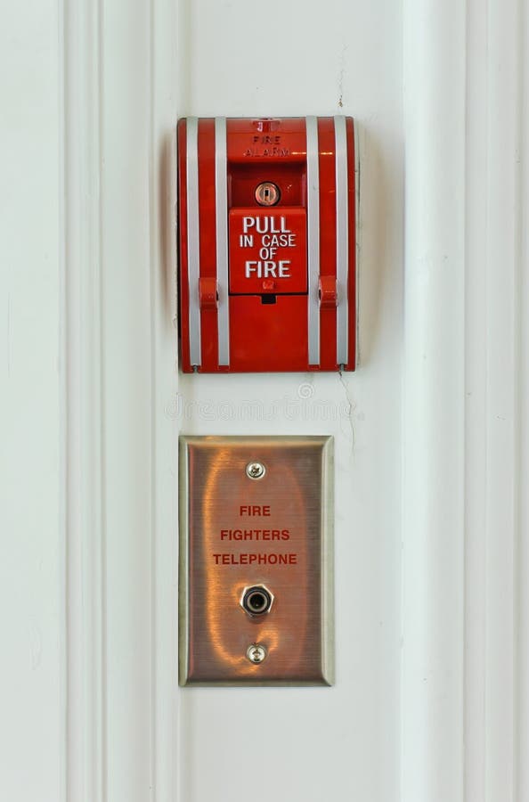 Fire alarm stock image. Image of security, handle, wall - 28245279