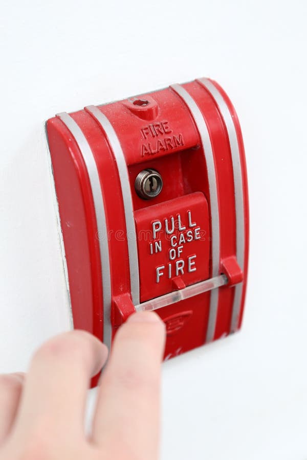 Pulling the Fire Alarm stock photo. Image of fire, dangerous - 41356986