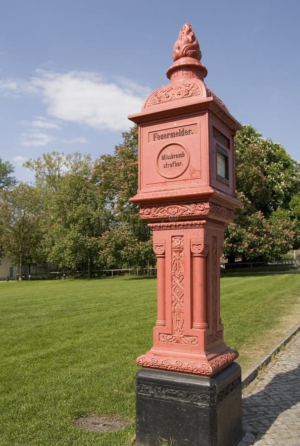 Fire alarm stock image. Image of white, lawn, germany, bellevue - 877191