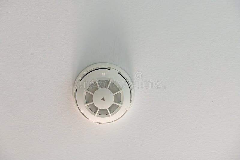 Fire Alarm Box on the Ceiling Stock Image - Image of danger, detector ...