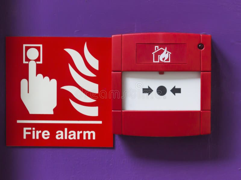 Fire Alarm Activate stock image. Image of fingers, metal - 33228301