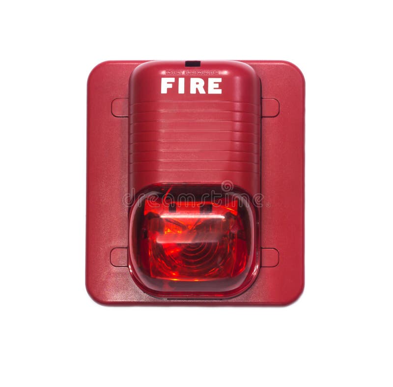 Fire Alarm with Built in Strobe Light To Alert in Case of Fire Stock ...
