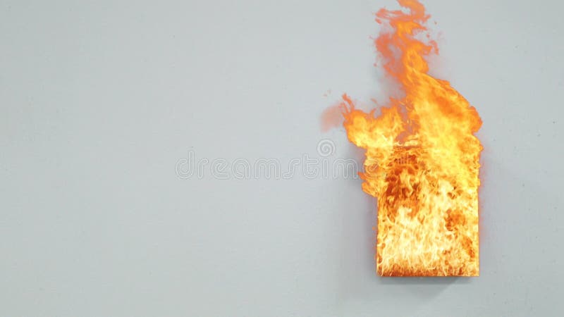 Fire Alarm Bursting into Flames 4K Background Stock Video - Video of ...