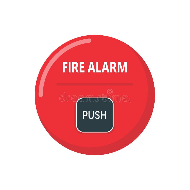 Fire Alarm Button. a Fire Alarm Alerts People To Evacuate the Building ...