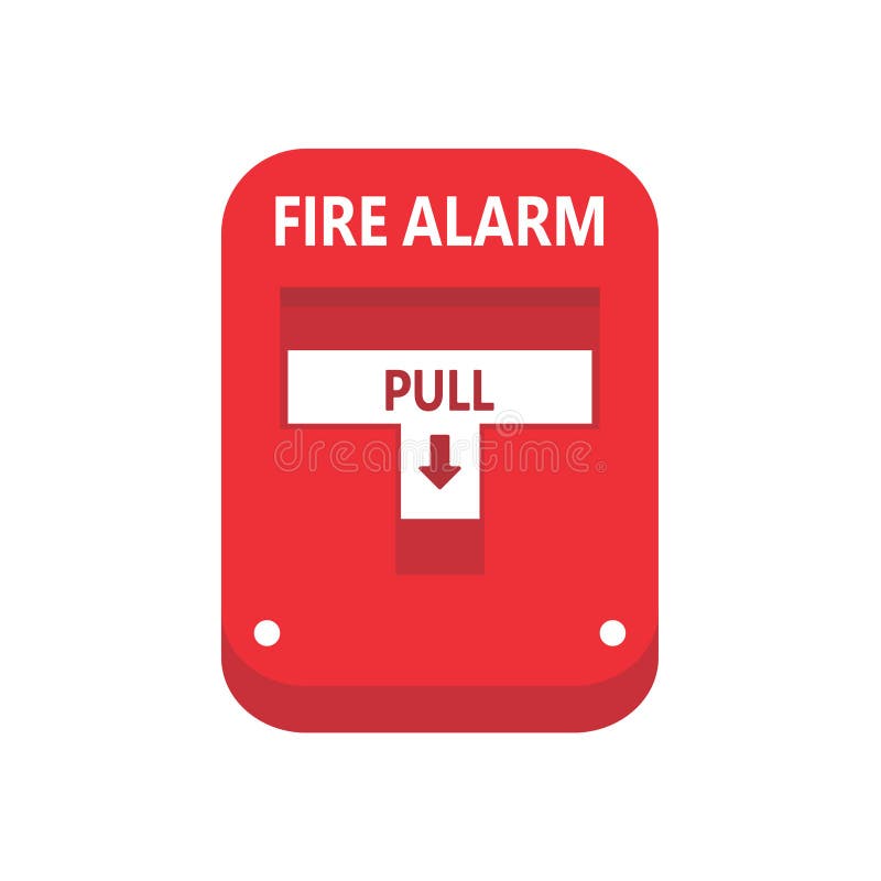 Fire Alarm Button. a Fire Alarm Alerts People To Evacuate the Building ...