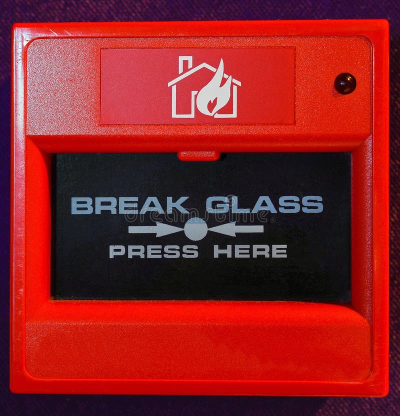 Fire alarm button stock image. Image of signs, glass - 32537437