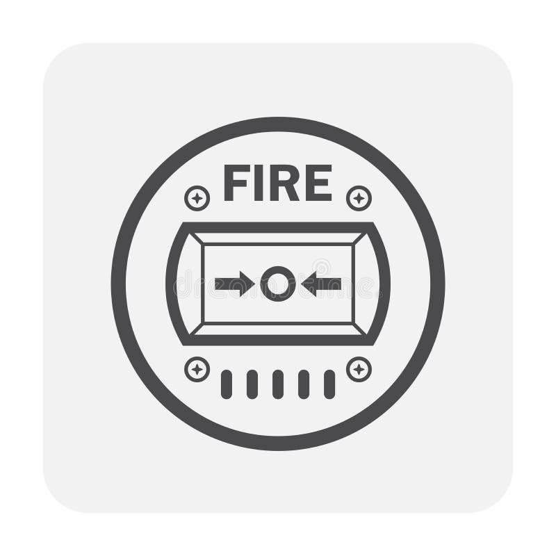 Fire alarm button stock vector. Illustration of fighting - 184153143