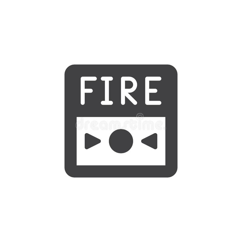 Push Alarm Button Icon Vector Stock Vector - Illustration of power ...