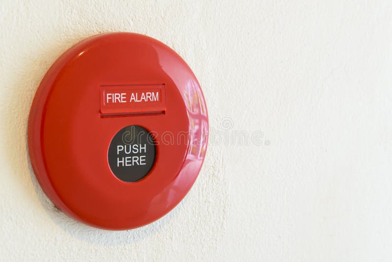 Fire Alarm Button On A Wall Stock Photo - Image of equipment, safety ...
