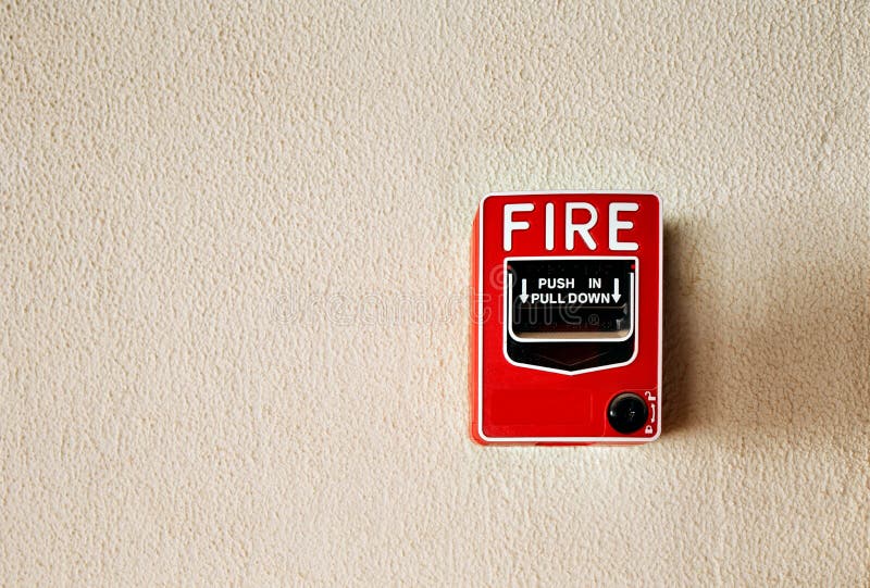Pulling the Fire Alarm stock photo. Image of fire, dangerous - 41356986