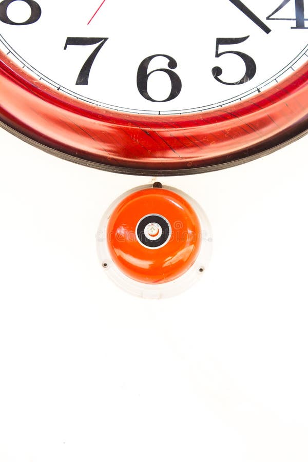 Fire alarm with clock stock photo. Image of crisis, industrial - 34739436