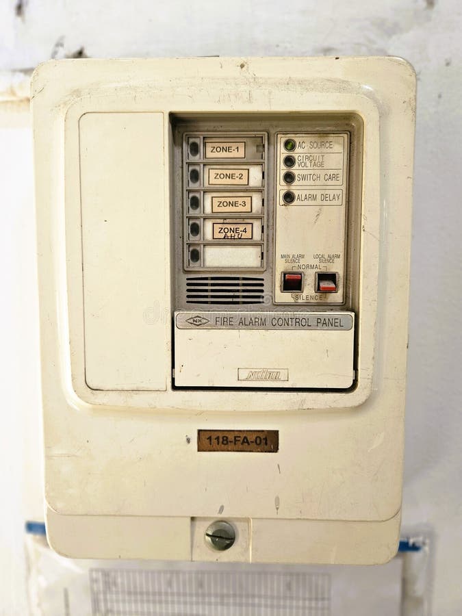 The Fire Alarm Control Panel is Quite Old Editorial Photography - Image ...