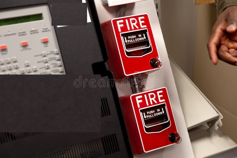 Security Guards are Learning How To Use Fire Alarm Panel and How To Do ...