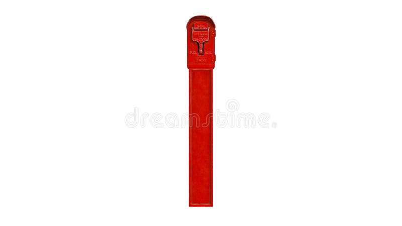 Fire Alarm Hydrant, Side View Stock Illustration - Illustration of fire ...