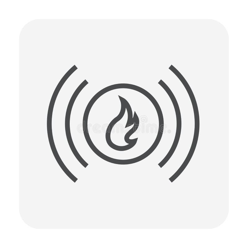 Fire alarm icon stock vector. Illustration of fire, equipment - 158894645