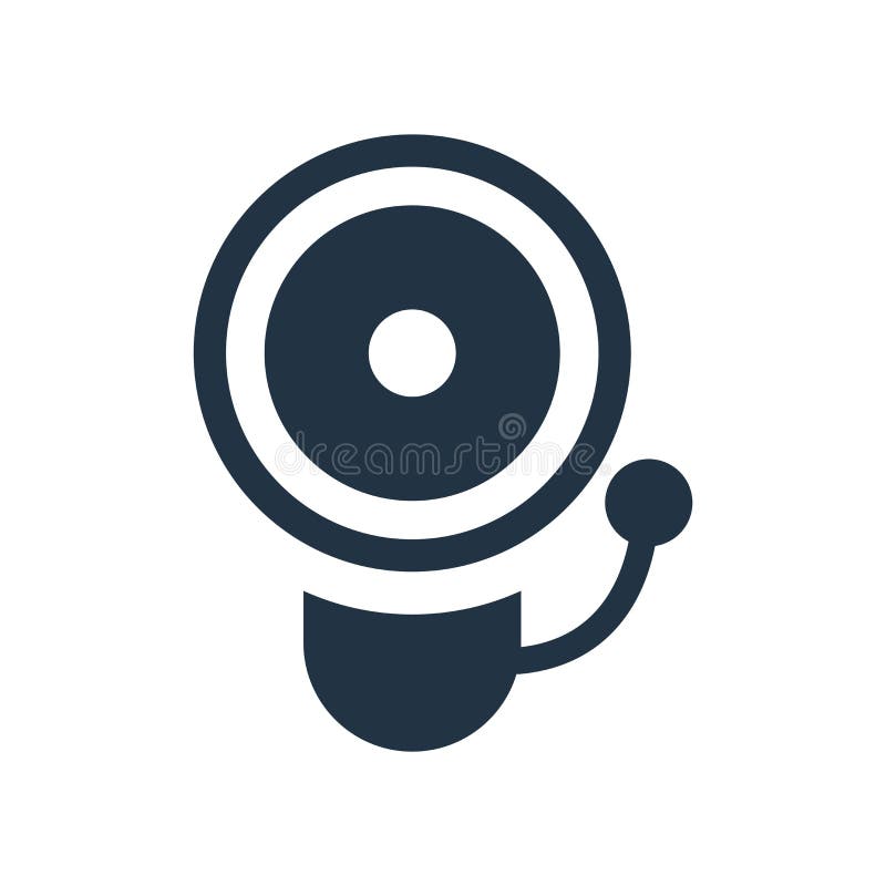 Fire Alarm Icon Vector Isolated on White Background, Fire Alarm Sign ...